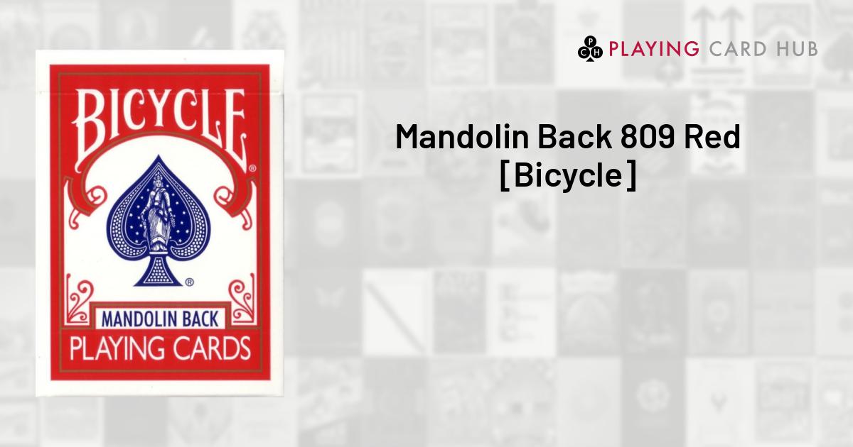 Mandolin Back 809 Red [Bicycle] - Explore the Details at PlayingCardHub ...