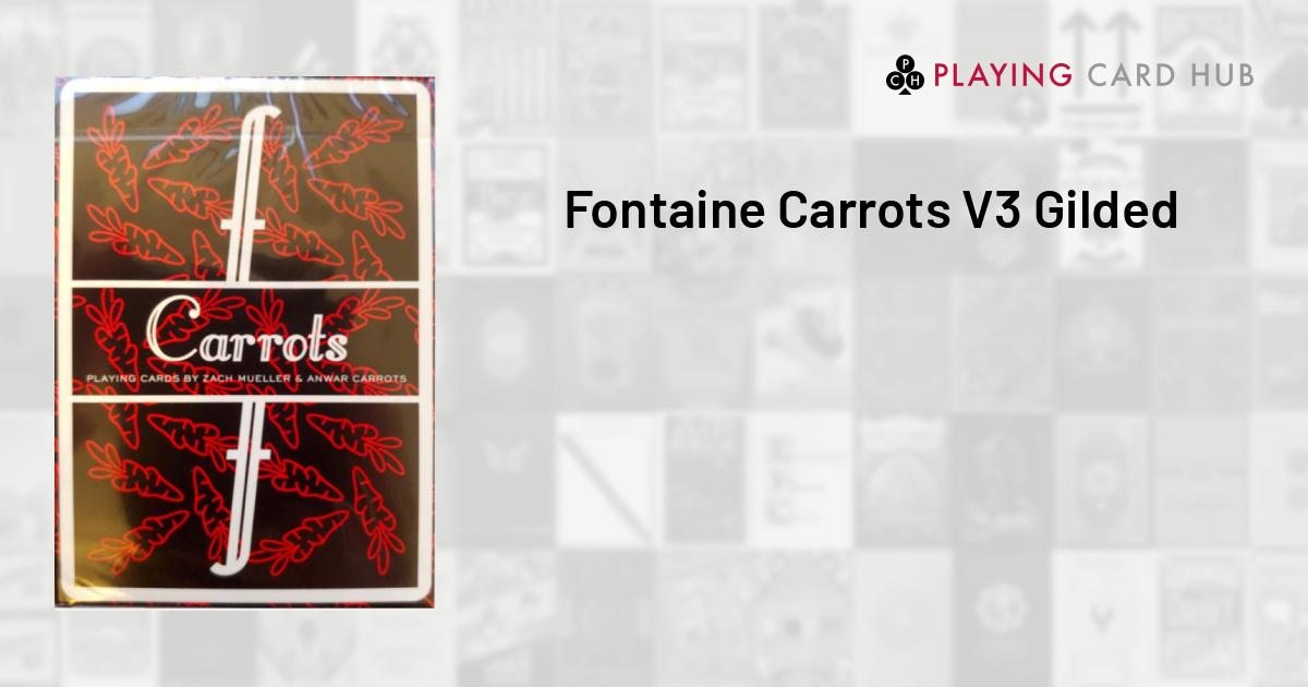 Fontaine Carrots V3 Gilded - Explore the Details at PlayingCardHub | PlayingCardHub.com