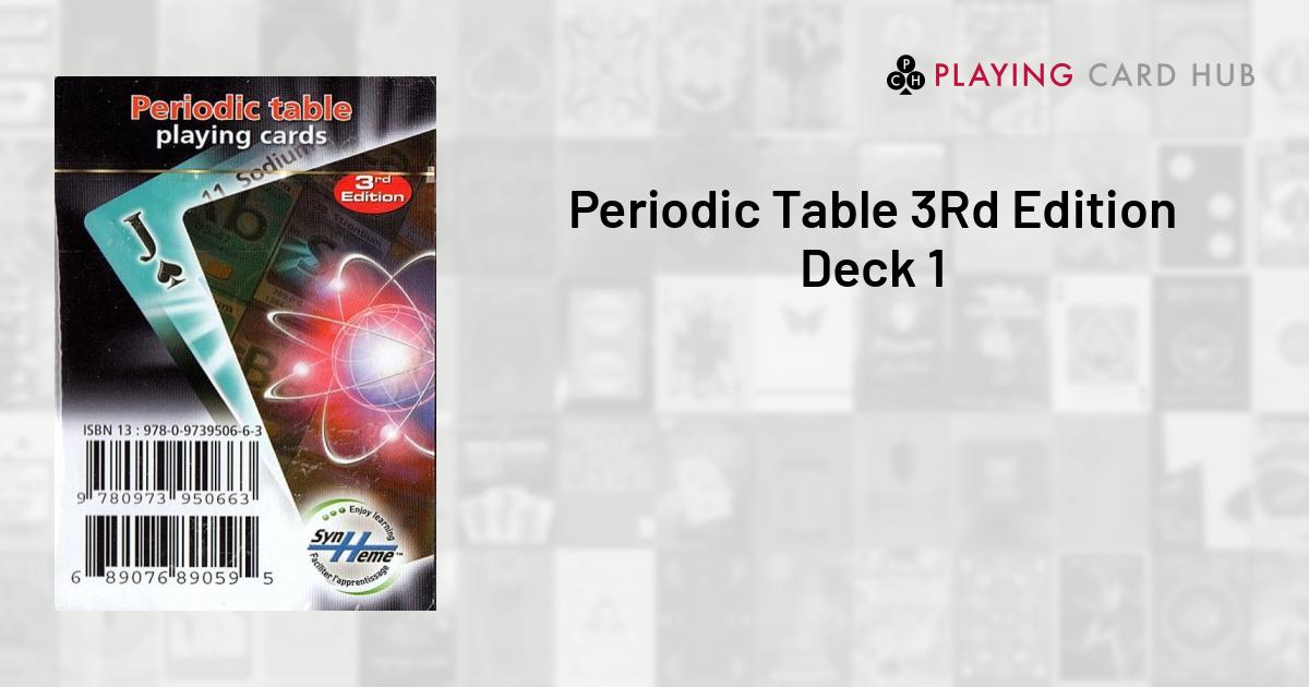 Periodic Table 3Rd Edition Deck 1 - Explore the Details at ...