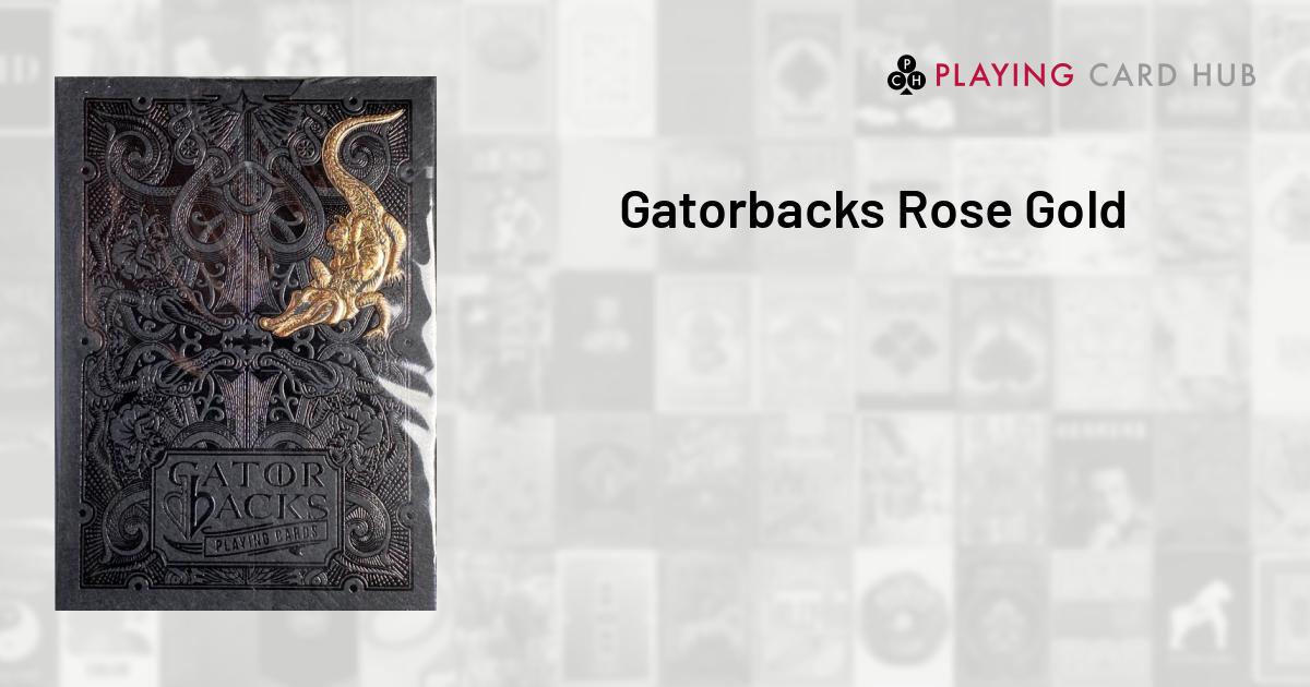 Gatorbacks Rose Gold - Explore the Details at PlayingCardHub ...