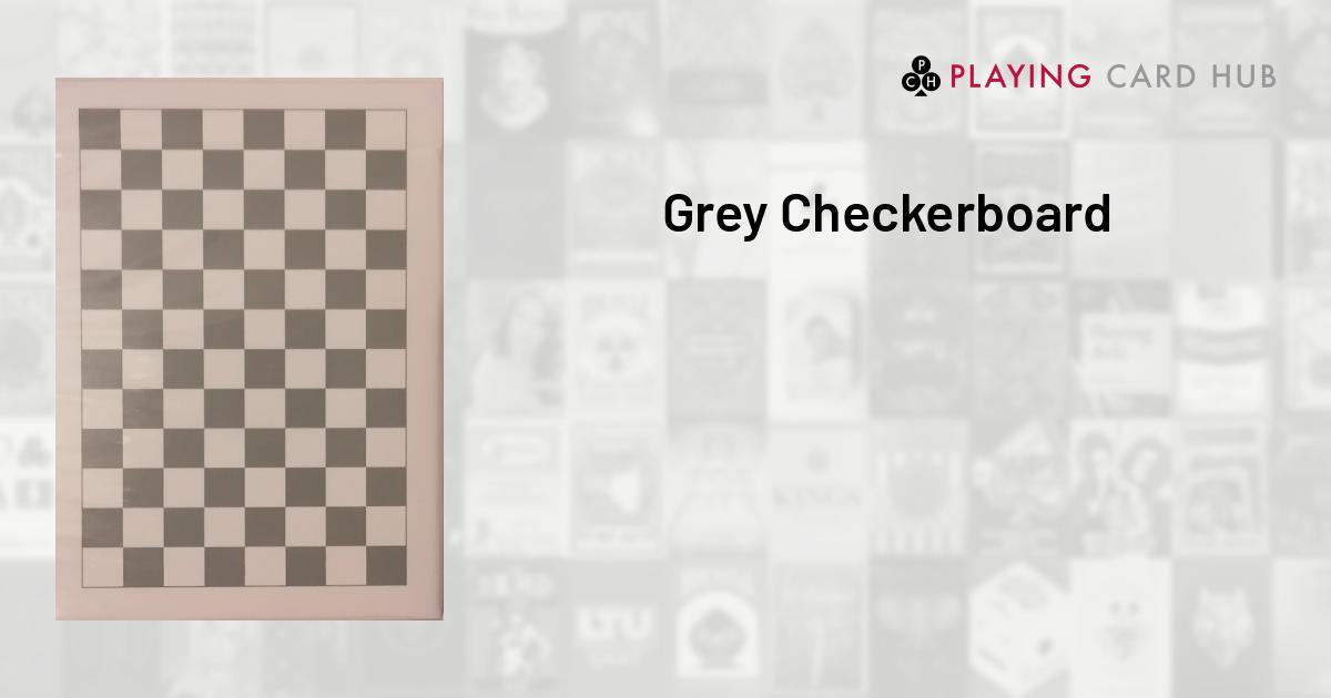 Grey Checkerboard - Explore the Details at PlayingCardHub ...
