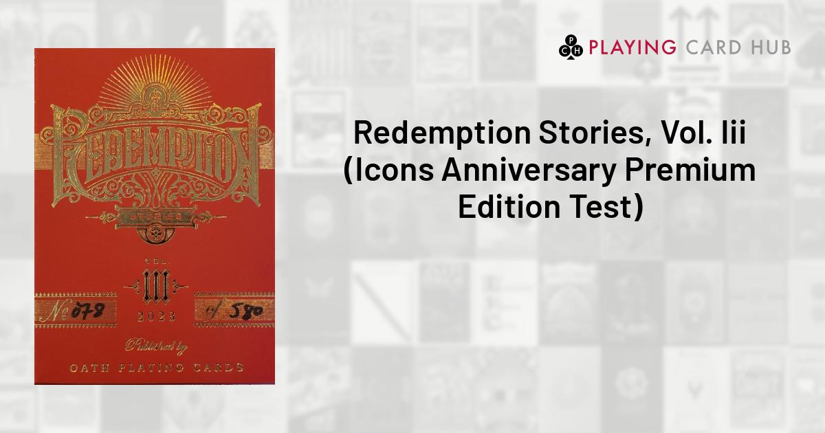 Redemption Stories, Vol. Iii (Icons Anniversary Premium Edition Test ...