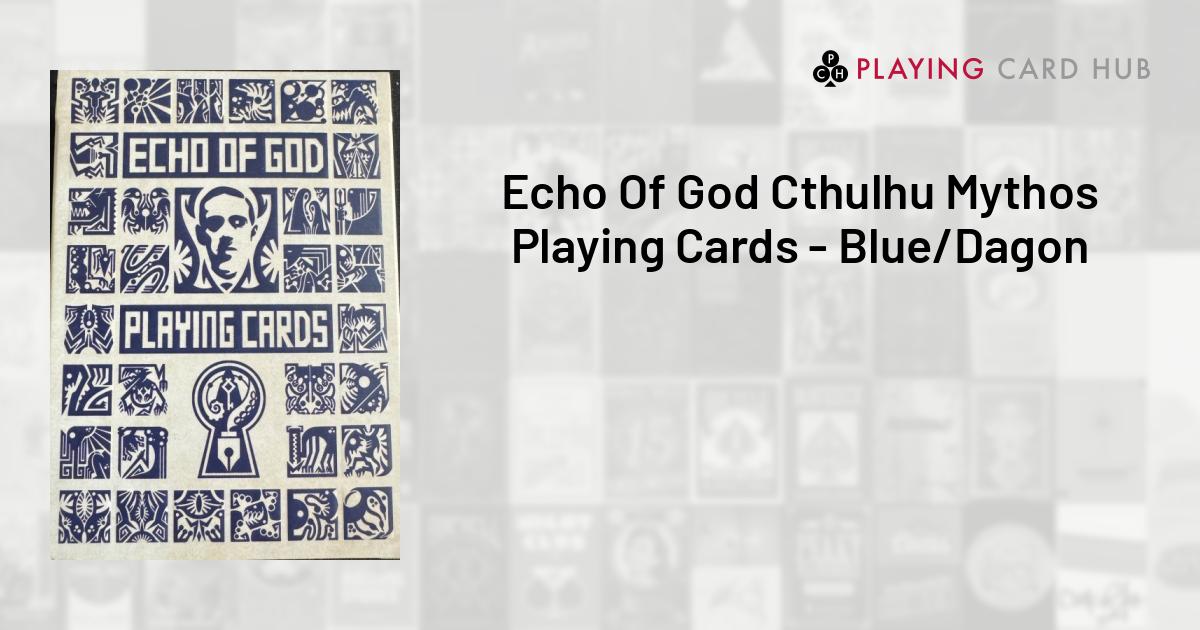 Echo Of God Cthulhu Mythos Playing Cards - Blue/Dagon - Explore the Details at PlayingCardHub ...