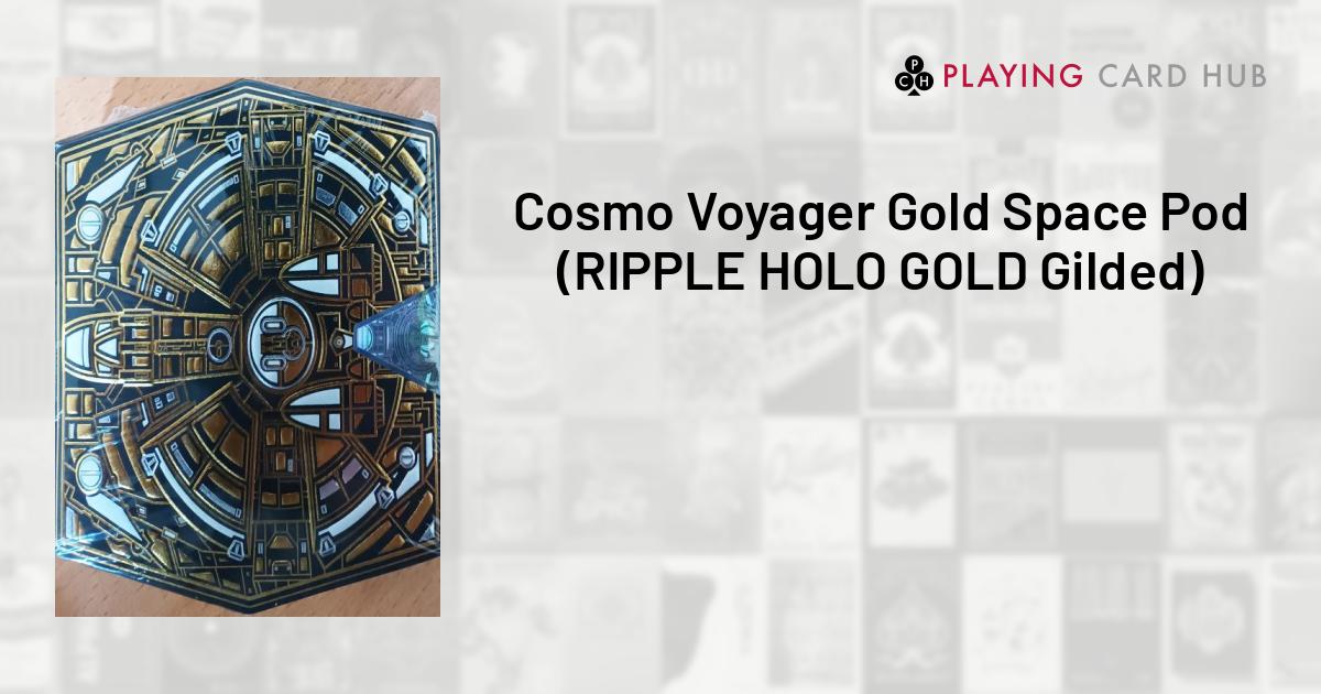 Cosmo Voyager Gold Space Pod (RIPPLE HOLO GOLD Gilded) - Explore the Details at PlayingCardHub ...