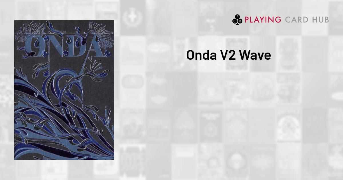 Onda V2 Wave - Explore the Details at PlayingCardHub | PlayingCardHub.com