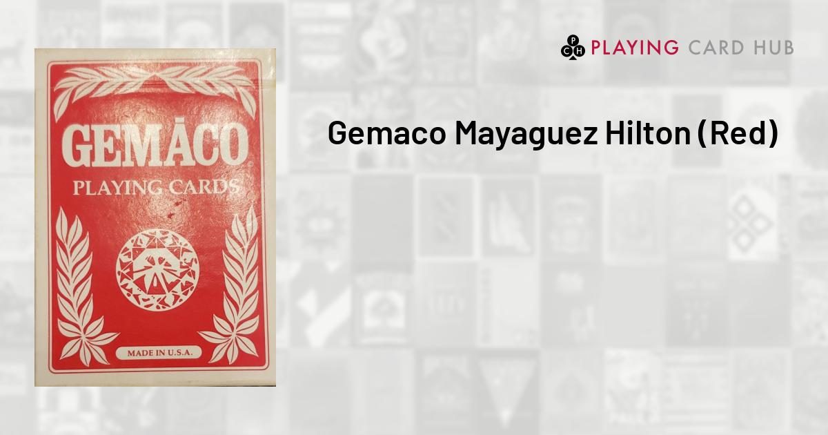 Gemaco Mayaguez Hilton (Red) - Explore the Details at PlayingCardHub | PlayingCardHub.com