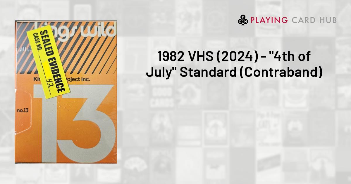 1982 VHS (2024) - "4th of July" Standard (Contraband) - Explore the Details at PlayingCardHub ...