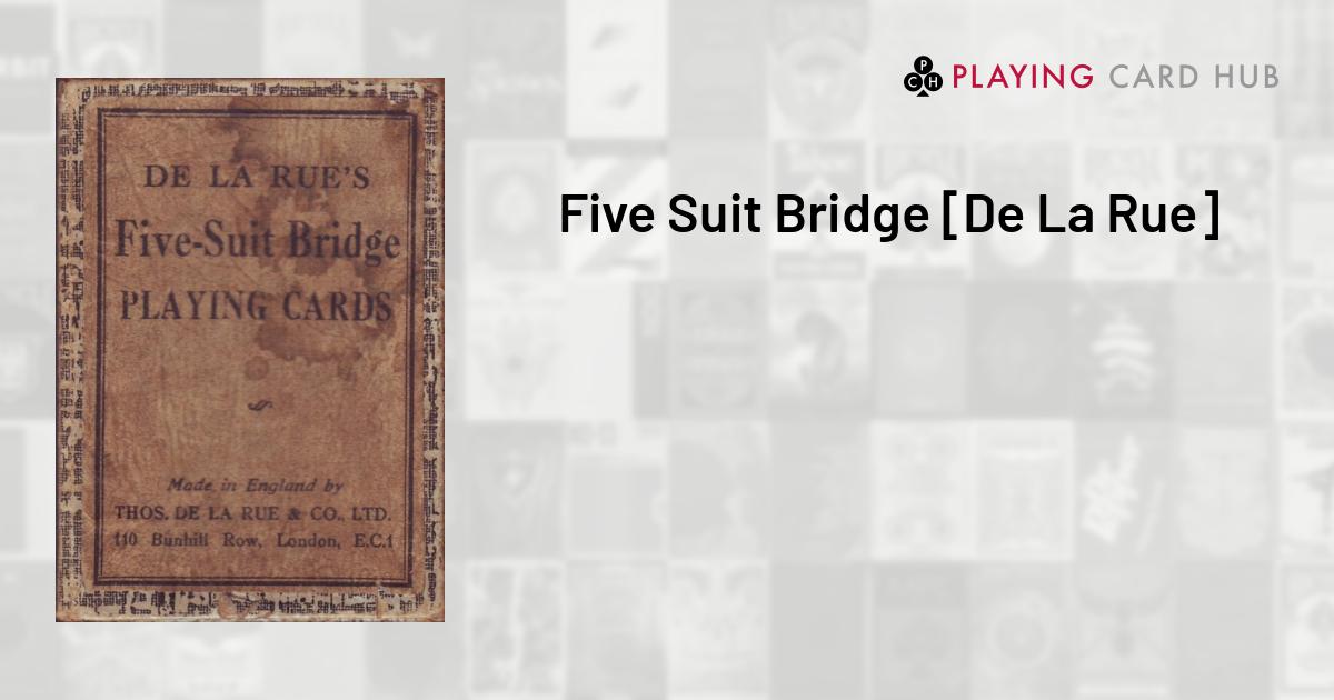 Five Suit Bridge [De La Rue] - Explore the Details at PlayingCardHub ...