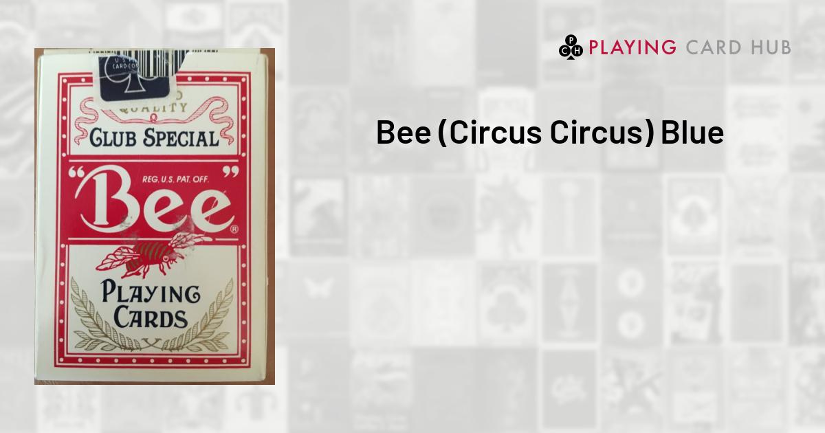 Bee (Circus Circus) Blue - Explore the Details at PlayingCardHub ...